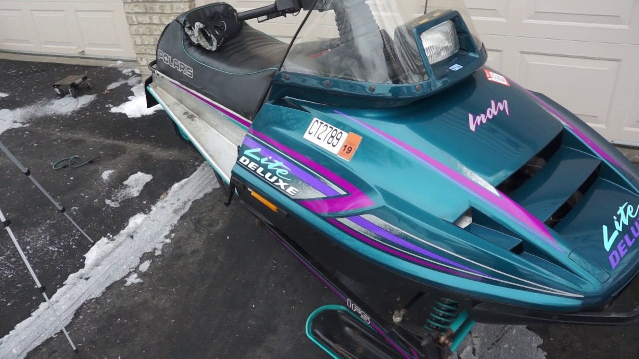1995 Polaris Indy Lite start-up - YouTube
