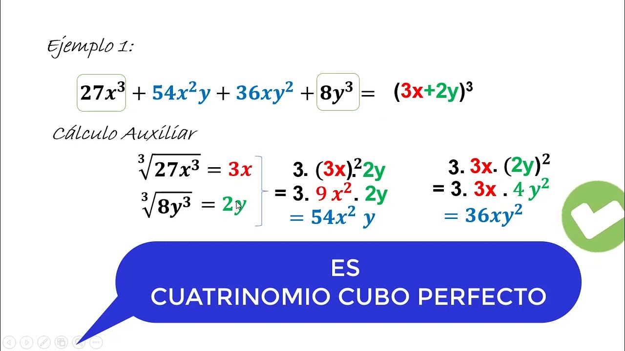 4° caso de factoreo | CUATRINOMIO CUBO PERFECTO (CCP). 3 Ejemplos - YouTube