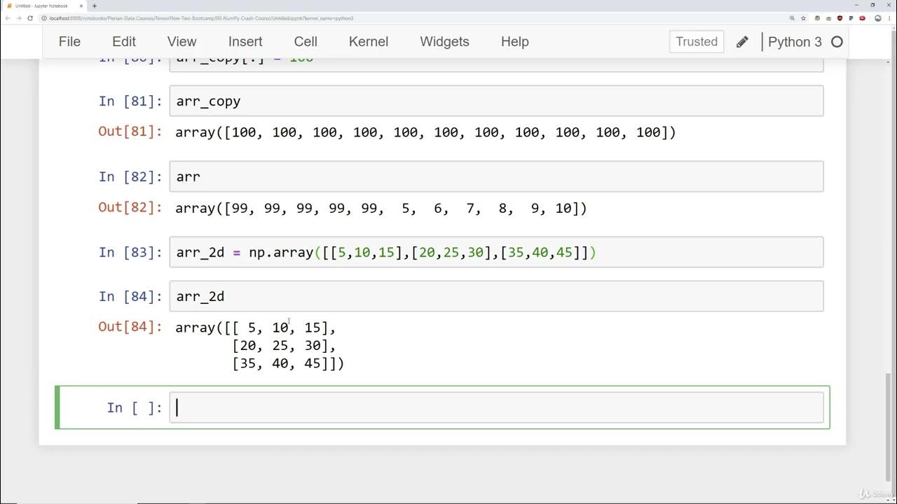 7 Numpy Index Selection - YouTube