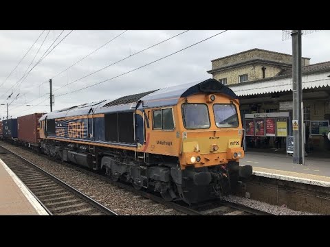 GBRf Class 66729 (Derby County) Passing Ely - YouTube