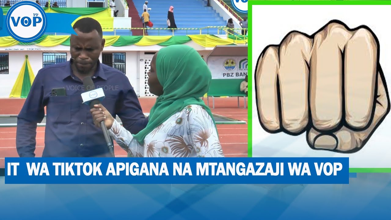 IT WA TIKTOK APIGANA NA MTANGAZAJI WA VOP TV TIMBWILI LATOKEA. - YouTube