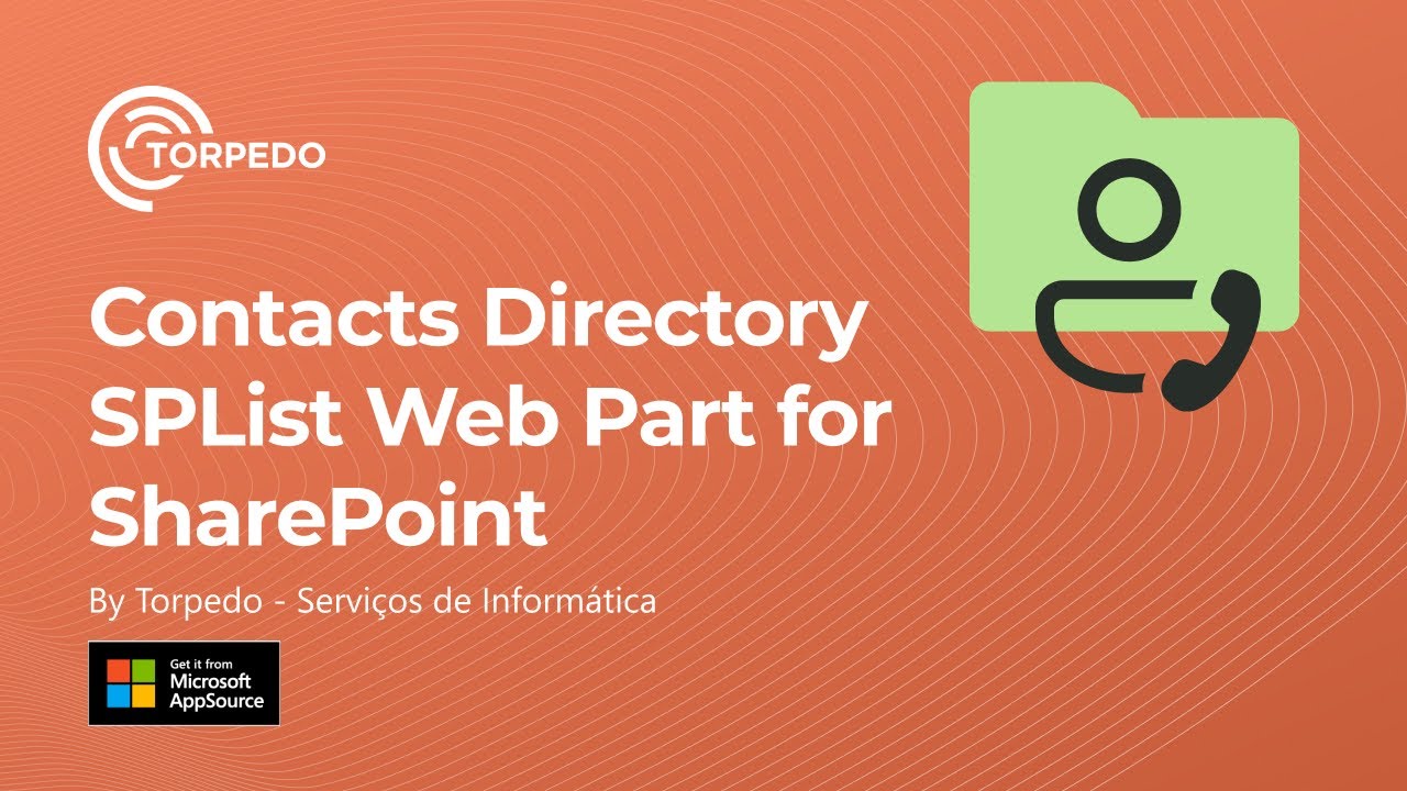 Contacts Directory SPList Web Part for SharePoint - YouTube