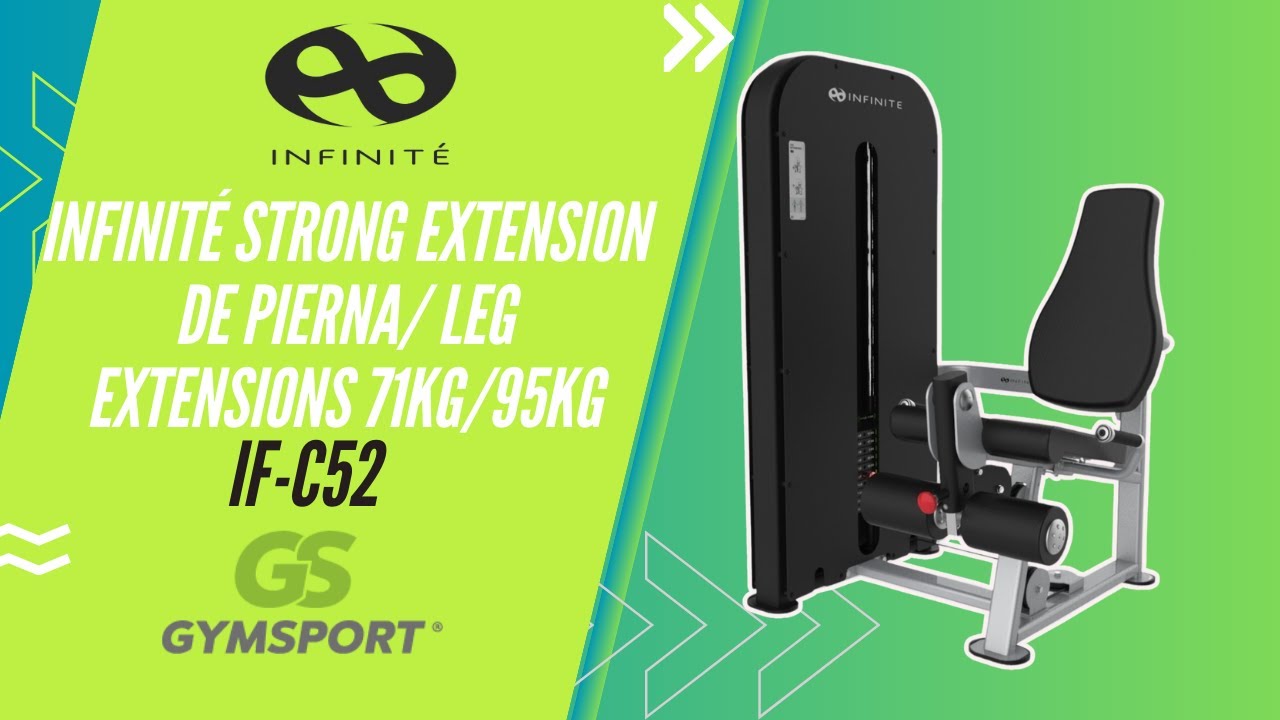 Infinité Strong Extension de pierna/ Leg Extensions 71kg/95kg IF-C52 ...