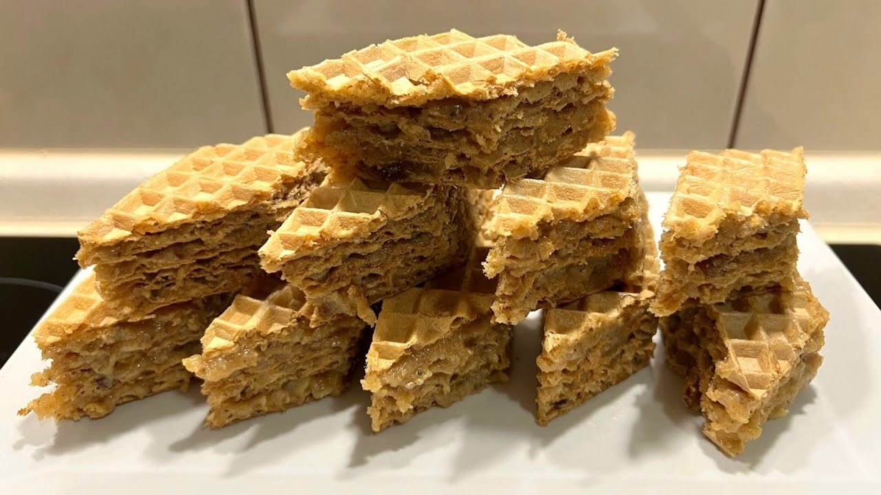Walnut Wafer Cookies | Everyone asks me for recipe! - YouTube