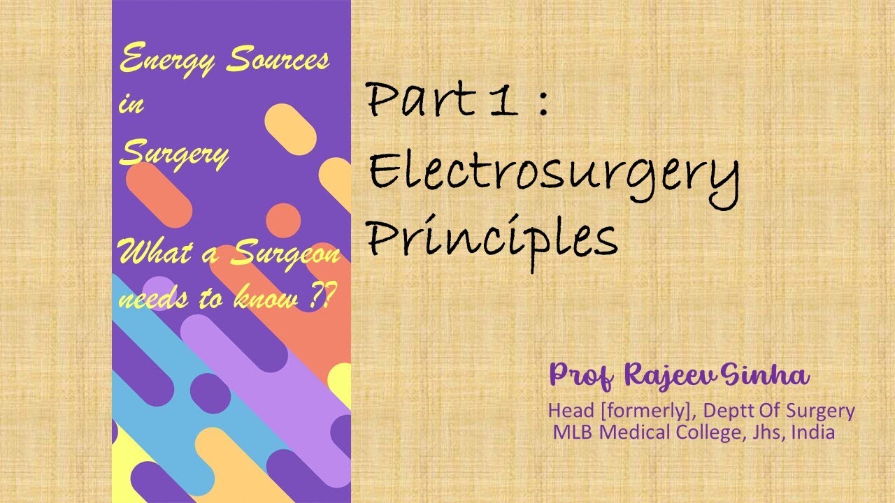 Energy sources in Surgery Part 1 - YouTube