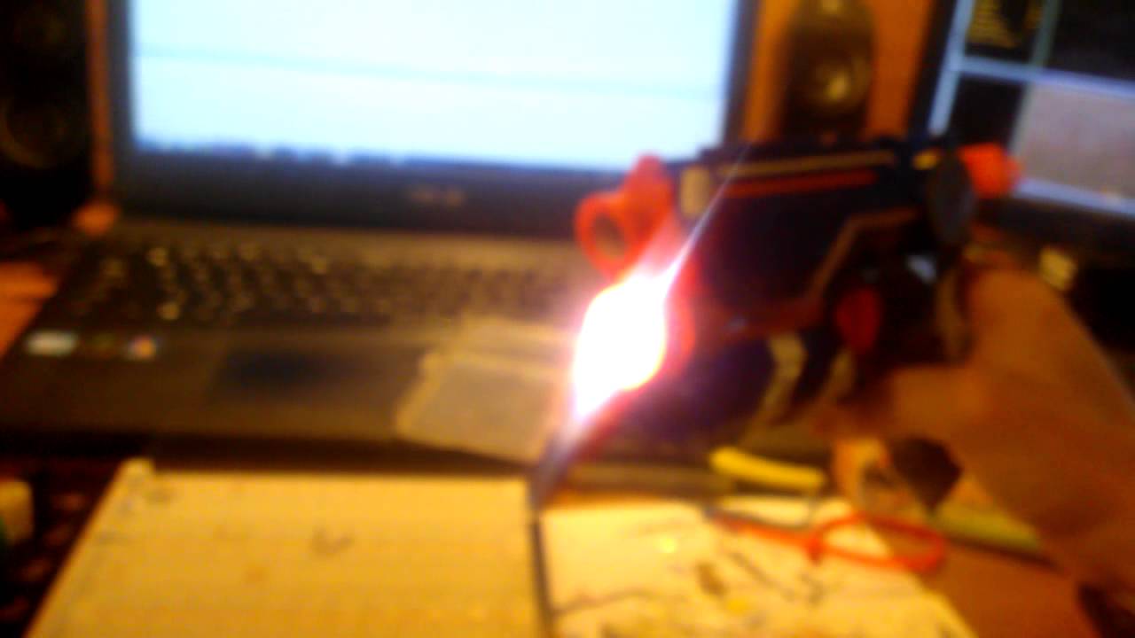 Nerf Firestrike Strobelight Mod: Complete! - YouTube