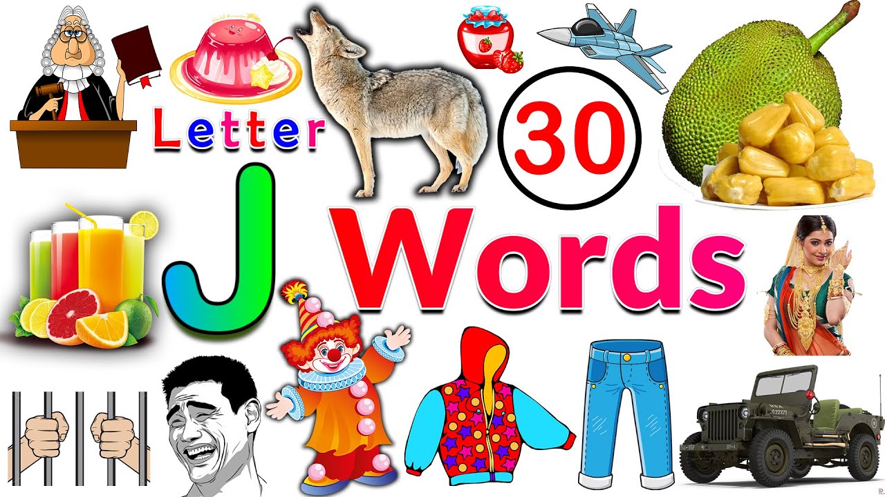J for joker/Letter J words for kids/Words starting with J/letter J ...