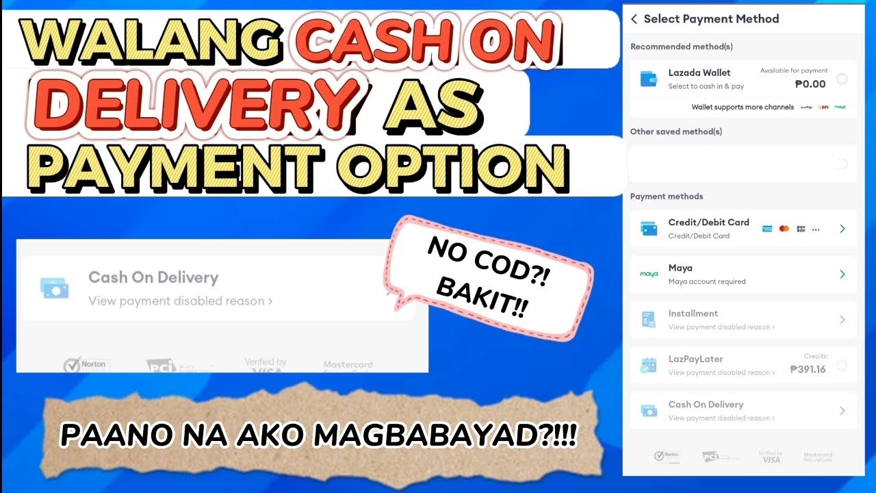 CASH ON DELIVERY NOT AVAILABLE?! NO COD! BAKIT? LAZADA PAYMENT METHOD ...