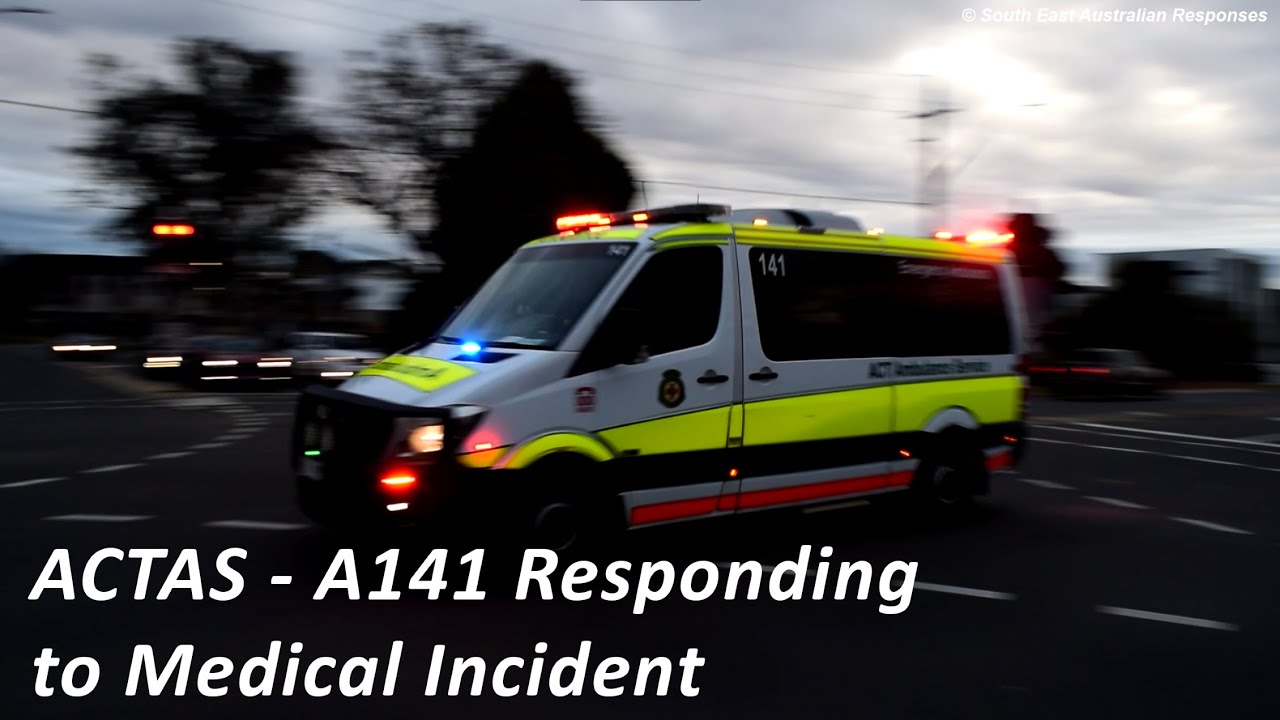 ACT Ambulance Service - A141 Responding to Medical Incident - YouTube