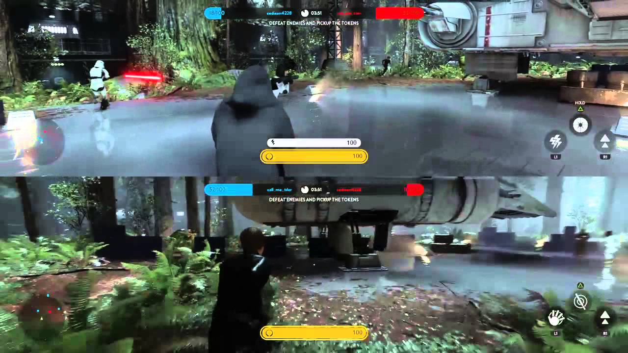 STAR WARS Battlefront luke skywalker vs the emperor - YouTube