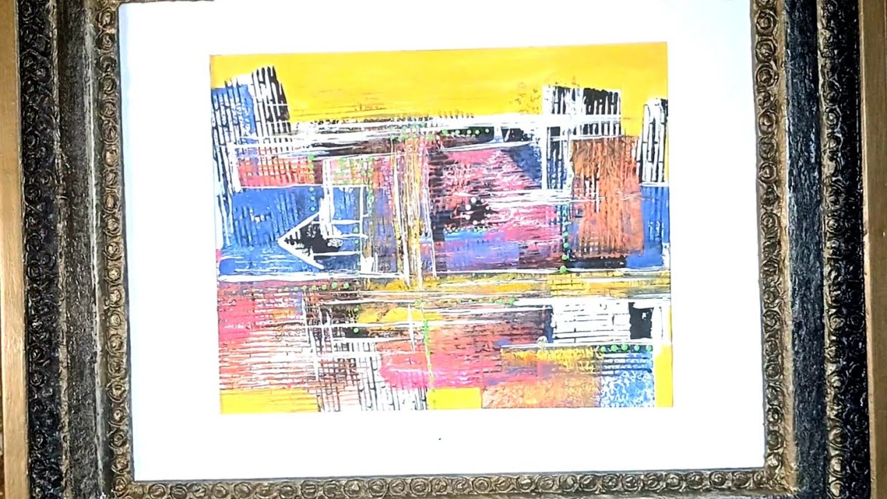 Easy Acrylic Painting Technique with Sandals and polystyrene /Painting ...