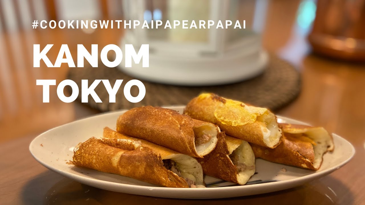 Homemade Kanom Tokyo #cookingwithpaipapearpapai - YouTube