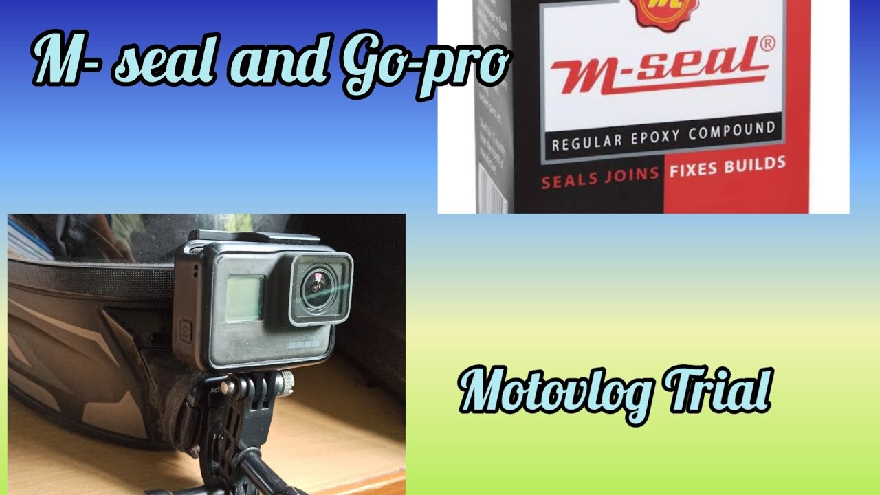 How to mount GoPro using M seal. Best motovlog footage. - YouTube