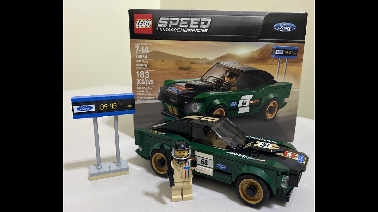 LEGO Speed Champions 1968 Ford Mustang Fastback 75884 - YouTube