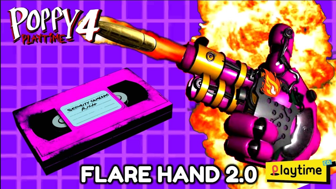 Poppy Playtime Chapter 4 New Flare Hand 20 Vhs Tape Tutorial Youtube