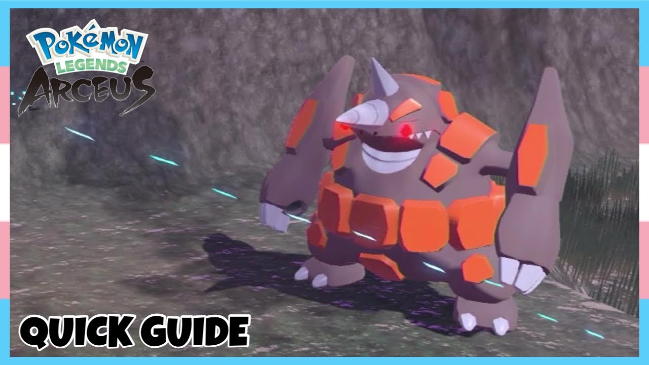 Where To Catch Alpha Rhyperior *Coronet Highlands* In Pokemon Legends ...