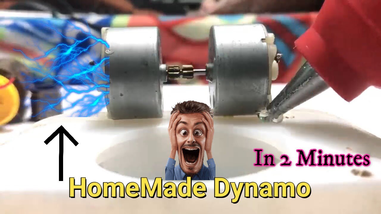 HomeMade DC Dynamo using toupling with other motor (DC Motor Experiment ...