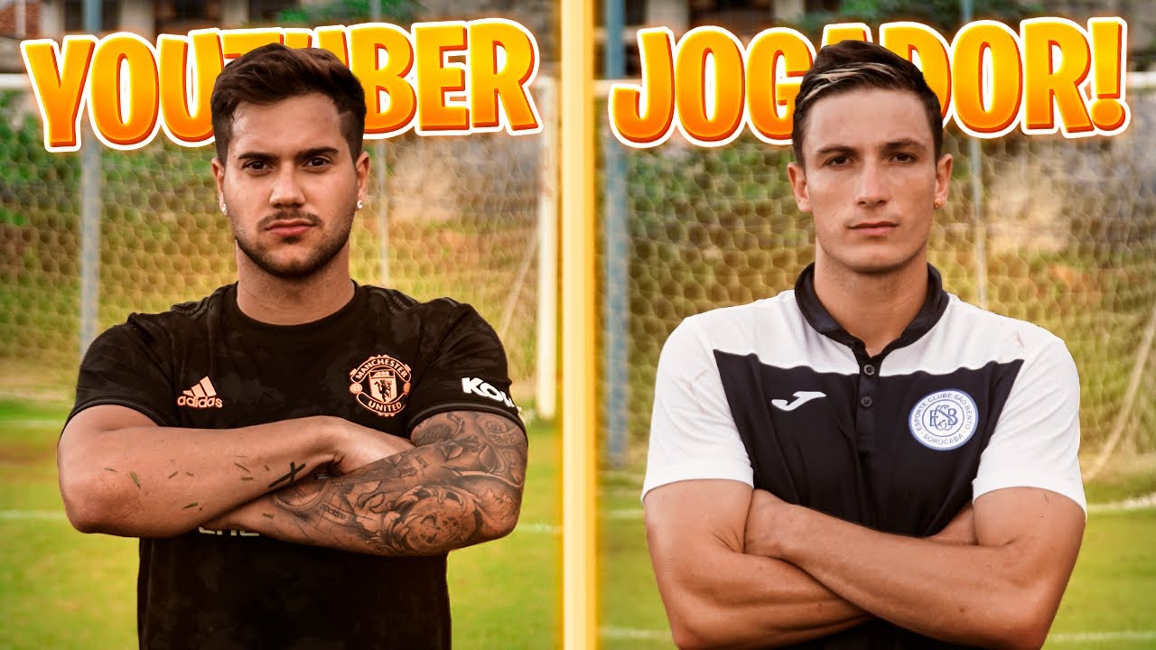 JOGADOR DE FUTEBOL PROFISSIONAL vs YOUTUBER DE FUTEBOL PROFISSIONAL ...