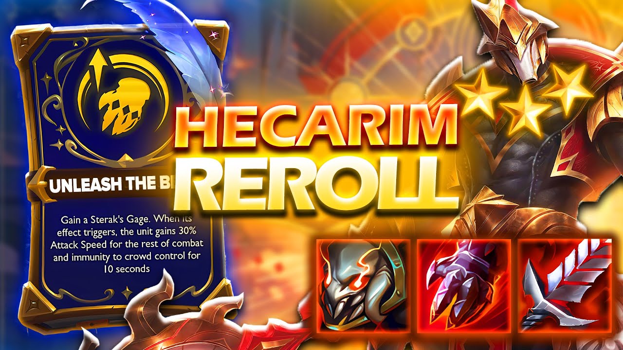 Unleash Hecarim The Ultimate Reroll Strategy ⭐⭐⭐ Tft Set 12 Ranked