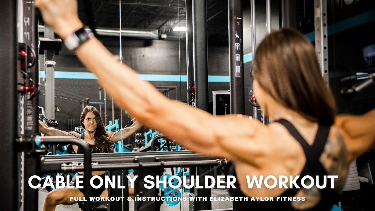 The PERFECT Cable ONLY Shoulder Workout! Beginner friendly - YouTube