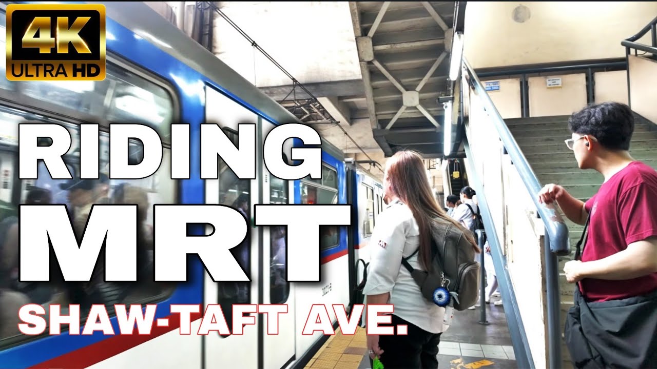 Philippines MRT-3 Train Ride 🇵🇭 | Shaw Boulevard to Taft Avenue Pasay ...