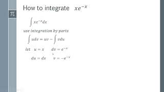 Integration By Parts Xe^x