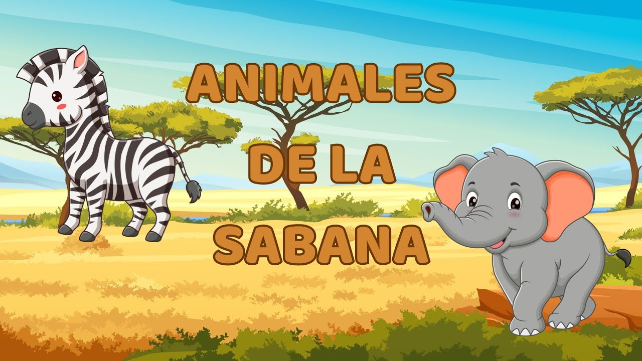 🦁🐘 Animales de la Sabana y sus Sonidos para Niños | Aprende y Descubre ...