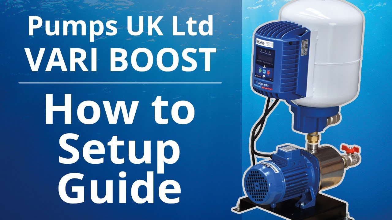 PUK VARI BOOST Home Booster Pump Setup - Pumps UK Ltd - YouTube