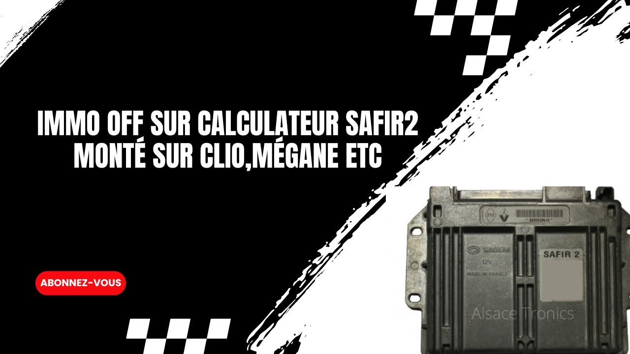 Immo off calculateur Safir 2 de Clio 2 phase 1 - YouTube