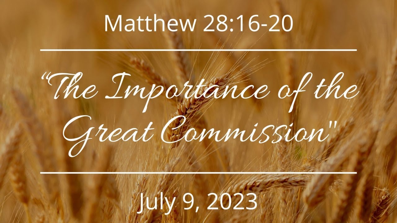 "The Importance of the Great Commission" by Jeff Syverson - YouTube