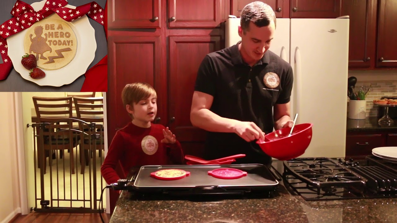 Superhero Pancakes | How To With Pancake Molds - YouTube