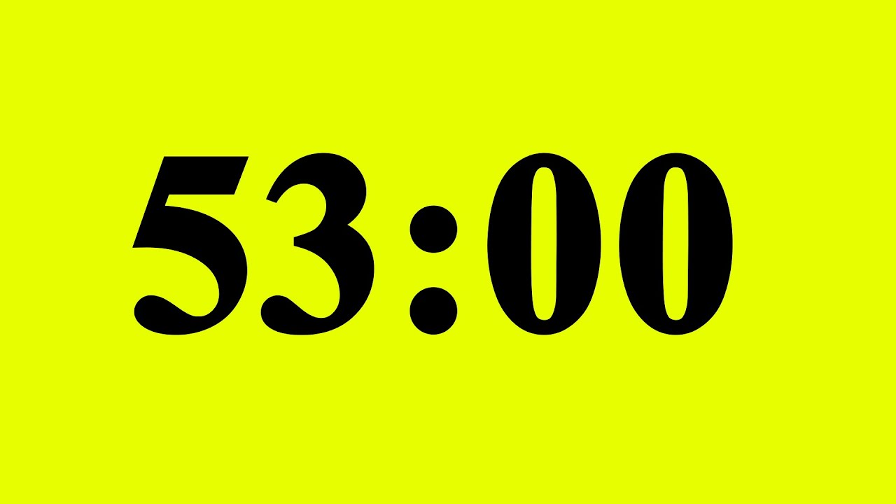 53 Minute Timer - YouTube