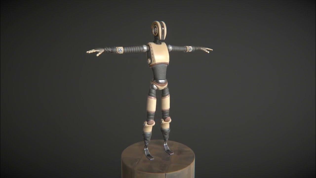 Robototron Humanoid Robot Avatar - Turntable Unity 3d Demo - YouTube