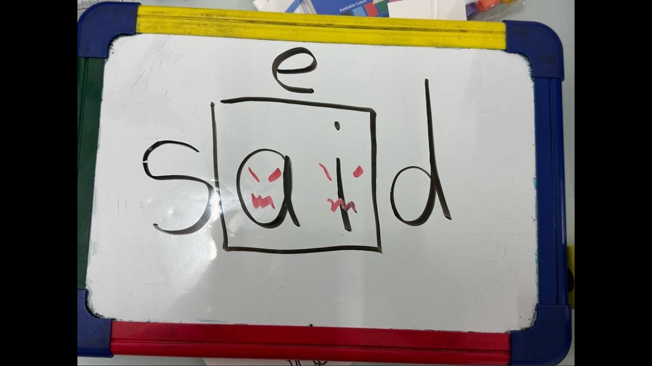 “Said” | Phonics | Teach to Read and Write the Word “Said” - YouTube