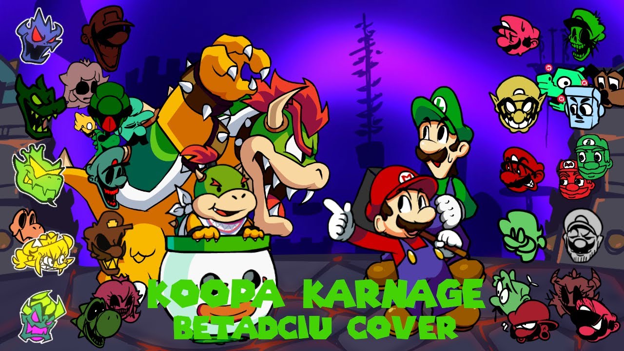 Koopa Karnage but Every Turn a Different Character is Used (FNF ...