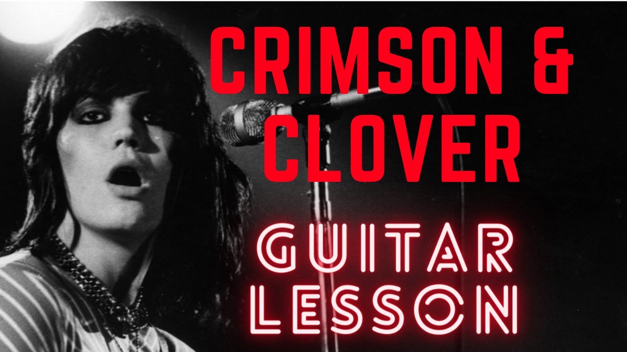 CRIMSON AND CLOVER - Guitar Tutorial with TABS #joan #jett #guitar # ...
