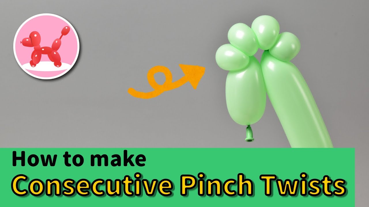 How to Make Consecutive Pinch Twists / 連続でしぼりひねりを作る方法 - YouTube