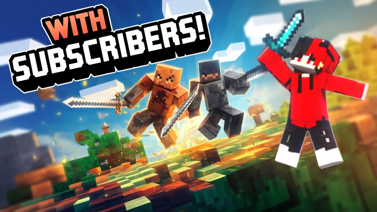 Playing Bedwars with SUBSCRIBERS | Bedrock + Java Crossplay 🔥 (Basic ...
