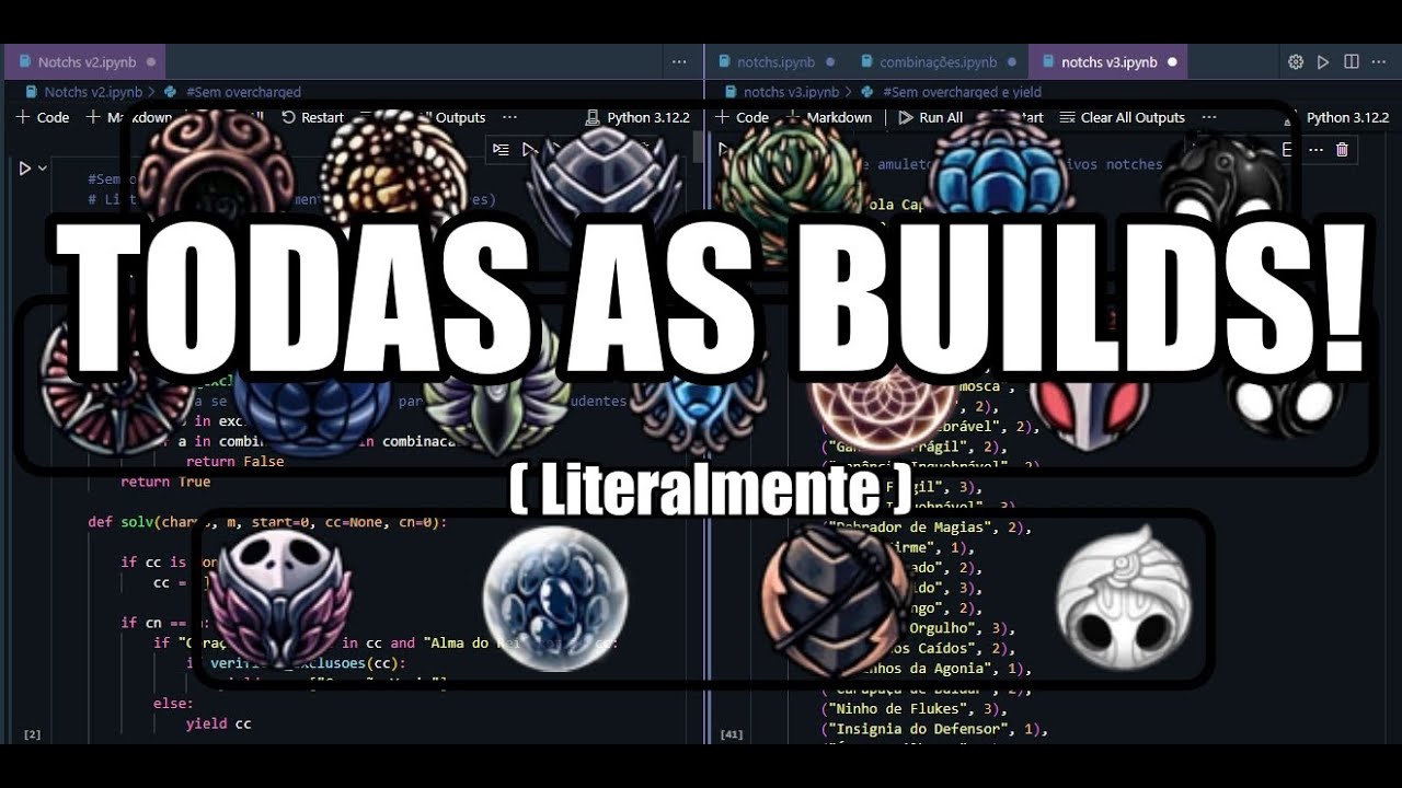 Eu gerei TODAS as builds do Hollow Knigth usando python (problema da mochila) - YouTube