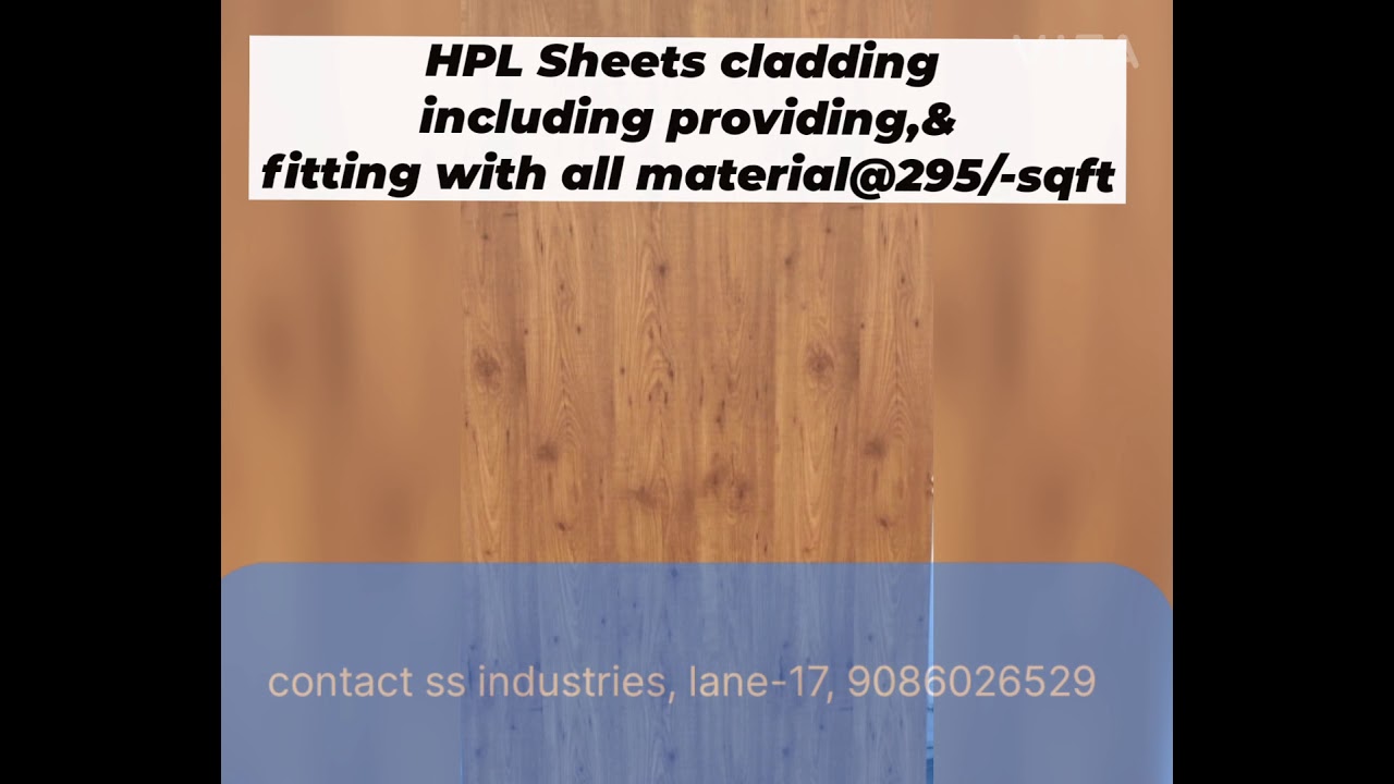 HPL sheet cladding including providing&fixing with all material - YouTube