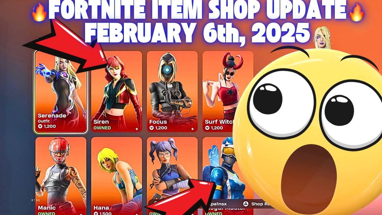 **NEW**🔥FORTNITE ITEM SHOP UPDATE🔥 FEBRUARY 6th, 2025 🔶NEW RETURNING ...