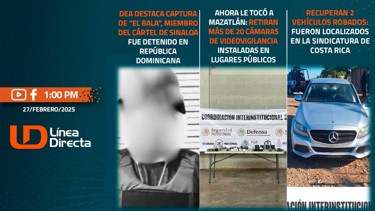 DEA destaca captura de “El Bala”, miembro del Cártel de Sinaloa Fue ...