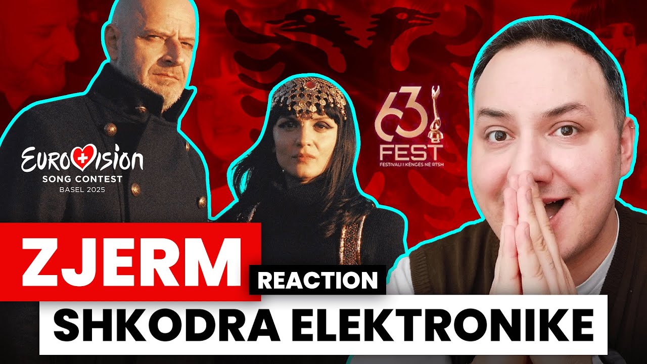 Shkodra Elektronike - Zjerm Reaction | Eurovision 2025 Albania 🇦🇱 | # ...