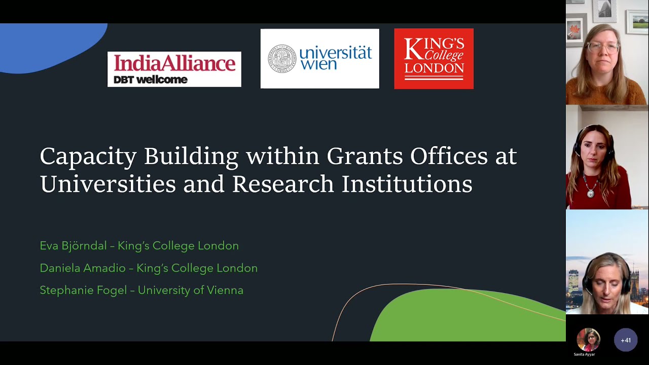 Webinar on Capacity Building within Grants Offices at Universities and ...