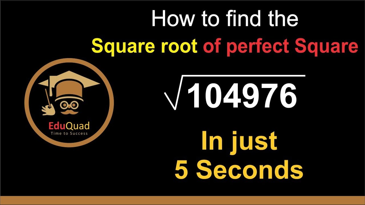 Square Root Of Perfect Square YouTube Square Root Of Perfect Square YouTube
