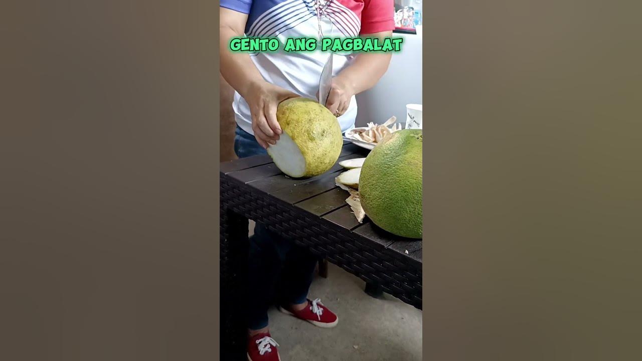Isa sa mga paraan ng pagbalat ng prutas katulad ng pomelo - YouTube