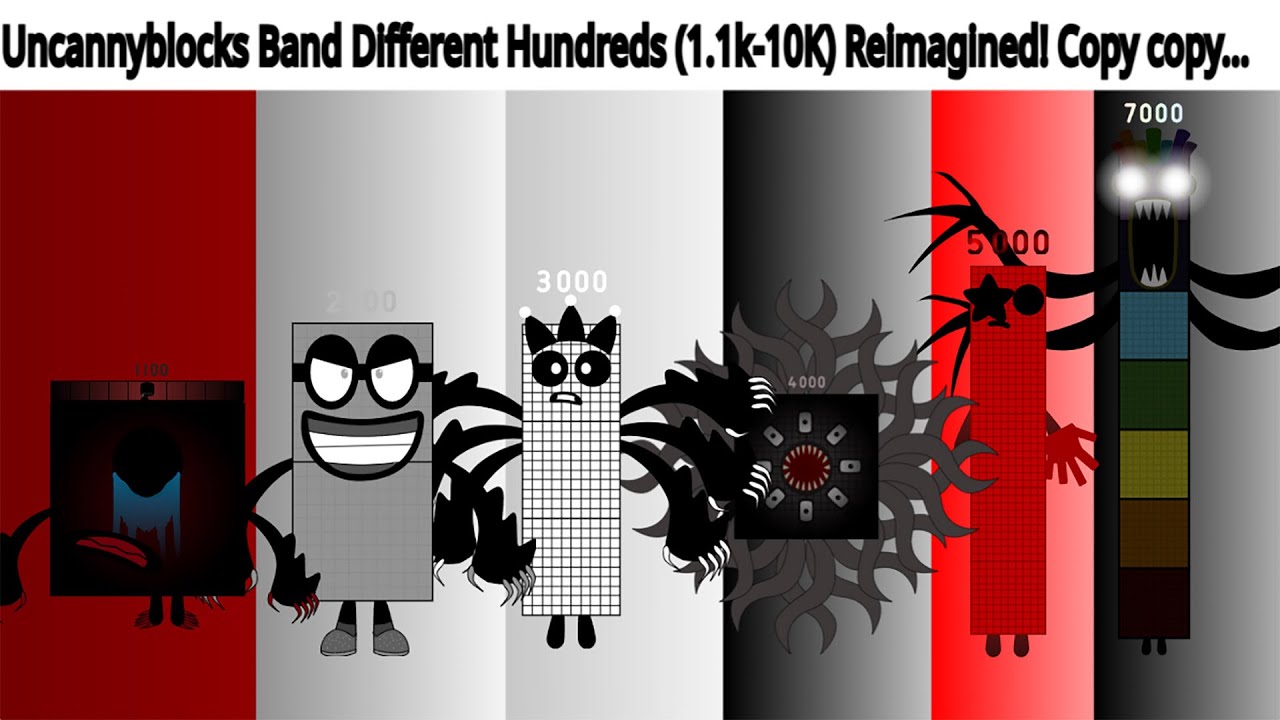 Looking For Uncannyblocks Band Different Hundreds (1.1k-10K) Reimagined ...