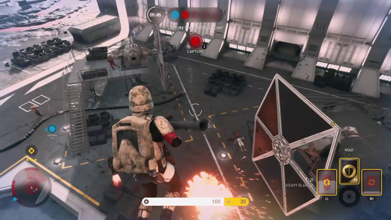 Star Wars Battlefront | Supremacy Using The T-21 - YouTube