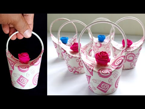 Paper Cup Gift Box | DIY Paper Cup Gift Box | How To Make Easy Paper ...
