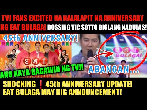 SHOCKING SEKRETO NG TVJ NABUKING! BOSSING BIGLANG NADULAS! EAT BULAGA MAY BIG ANNOUNCEMENT ...